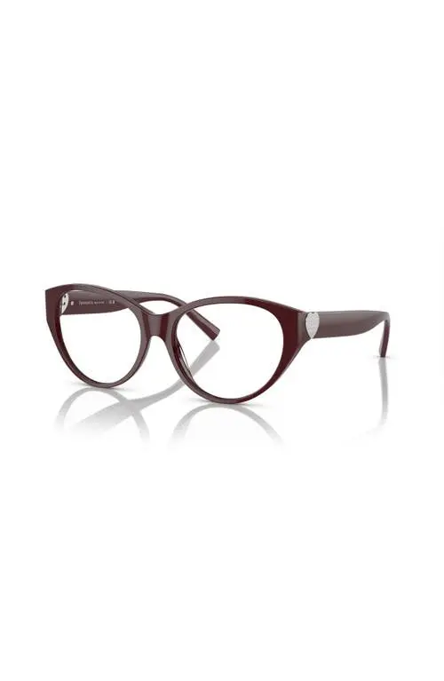 Tiffany & Co. 53mm Phantos Optical Eyeglasses - Red