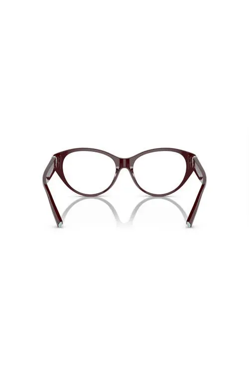 Tiffany & Co. Phantos Optical Glasses With Heart Motif - Red