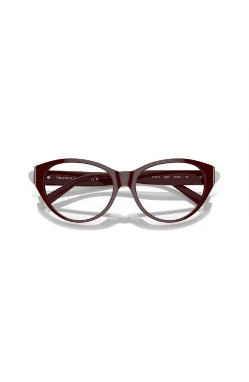 Tiffany & Co. Phantos Optical Glasses With Heart Motif - Red