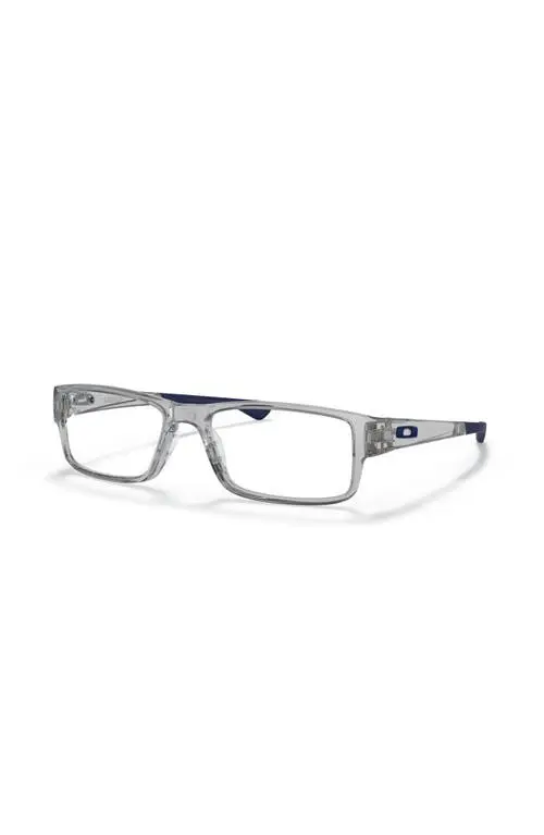Oakley 53mm Rectangle Full Rim Eyeglasses - Grey