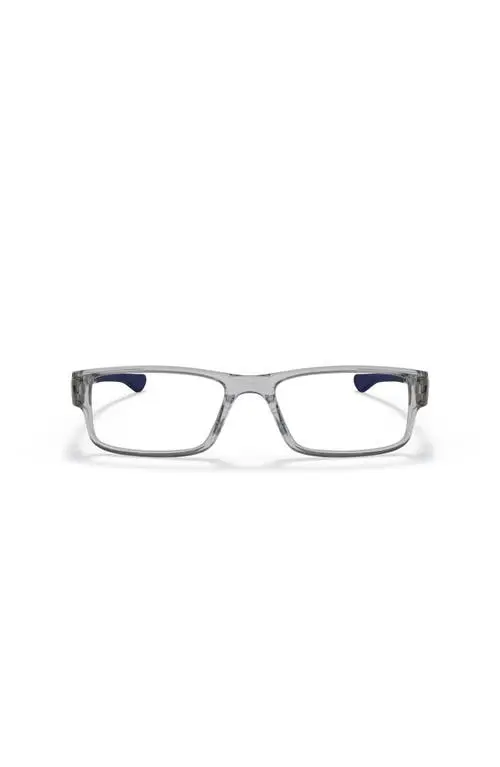 Oakley 53mm Rectangle Full Rim Eyeglasses - Grey