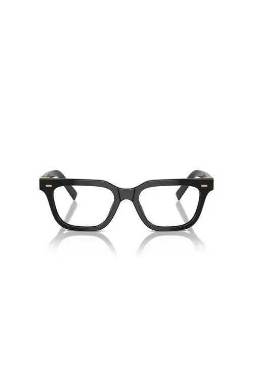 Miu Miu 53mm Rectangle Optical Glasses - Black