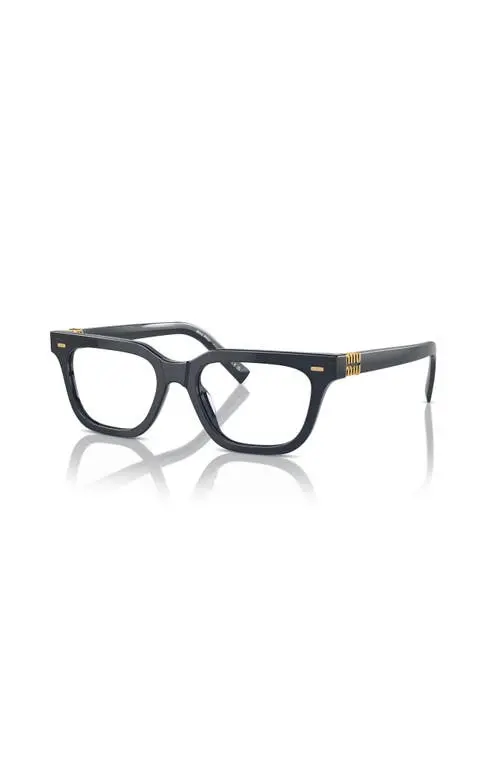 Miu Miu 53mm Rectangle Optical Glasses - Blue