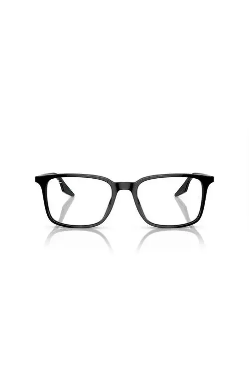 Ray-ban Rectangle Full Rim Acetate Eyeglasses - Black