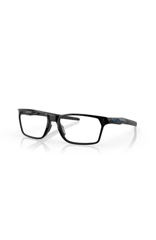 Oakley 55mm Rectangle Optical Glasses - Black