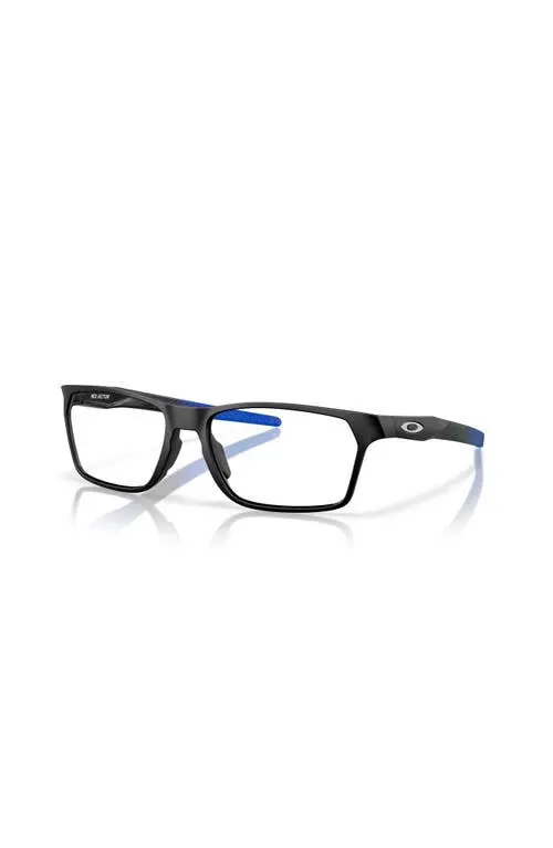 Oakley 55mm Rectangle Optical Glasses - Black/blue