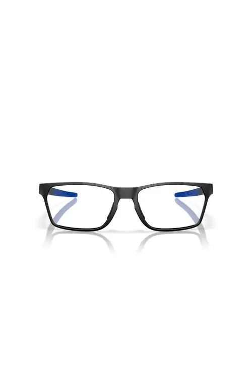 Oakley 55mm Rectangle Optical Glasses - Black/blue