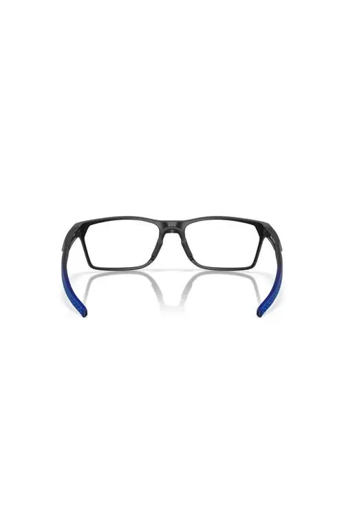 Oakley 55mm Rectangle Optical Glasses - Black/blue