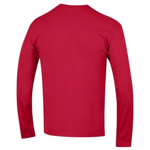 Champion Nc State Wolfpack Arch Over Logo 2-hit Long Sleeve T-shirt - Red