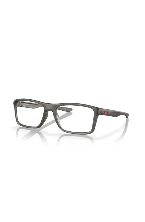 Oakley 57mm Rectangle Full Rim Eyeglasses - Grey