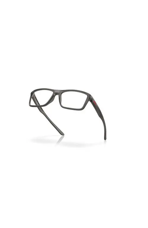 Oakley 57mm Rectangle Full Rim Eyeglasses - Grey