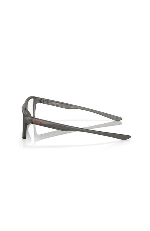 Oakley 57mm Rectangle Full Rim Eyeglasses - Grey