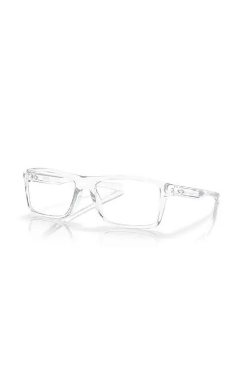 Oakley 57mm Rectangle Full Rim Eyeglasses - Transparent