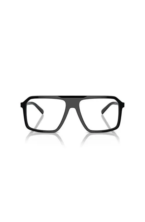 Michael Kors 57mm Square Optical Eyeglasses - Black