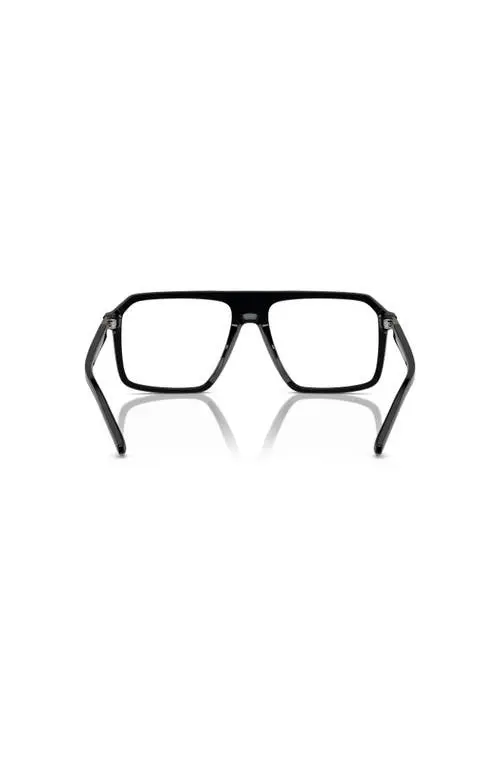 Michael Kors 57mm Square Optical Eyeglasses - Black