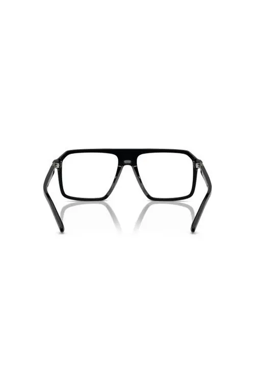 Michael Kors 57mm Square Optical Glasses - Black