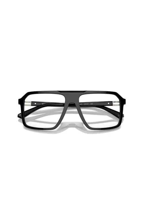 Michael Kors 57mm Square Optical Glasses - Black