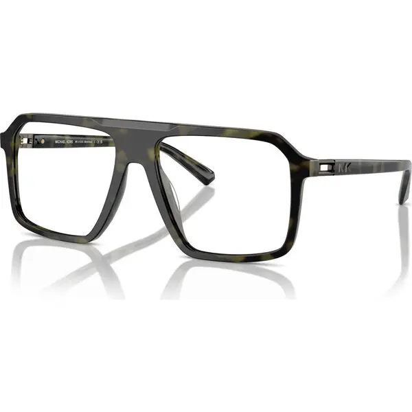 Michael Kors 57mm Square Optical Eyeglasses - Green
