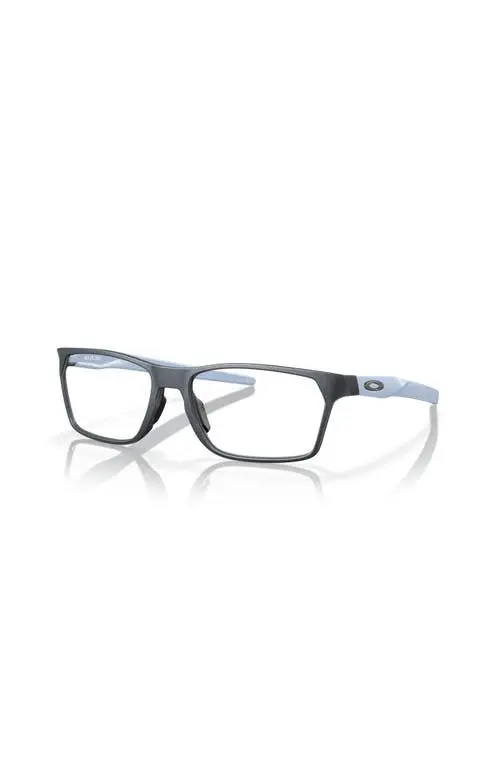 Oakley 57mm Rectangle Eyeglasses - Black/light Blue