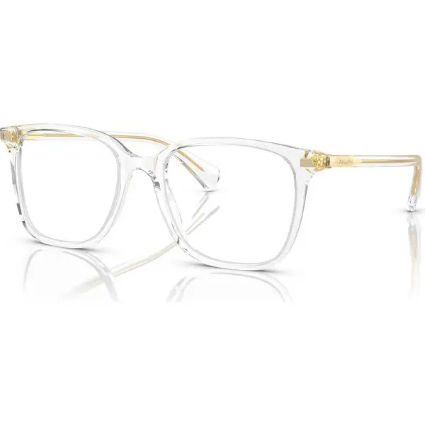Ralph Lauren 55mm Square Full Rim Eyeglasses - Transparent