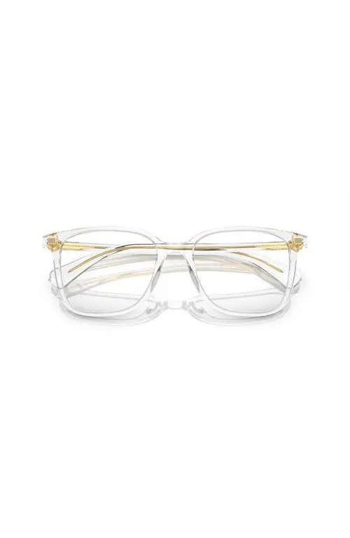 Ralph Lauren 55mm Square Full Rim Eyeglasses - Transparent