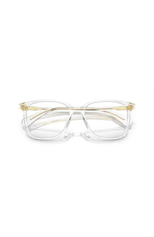 Ralph Lauren 55mm Square Full Rim Eyeglasses - Transparent
