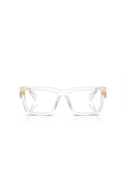 Miu Miu Rectangle Full Rim Optical Glasses - Transparent