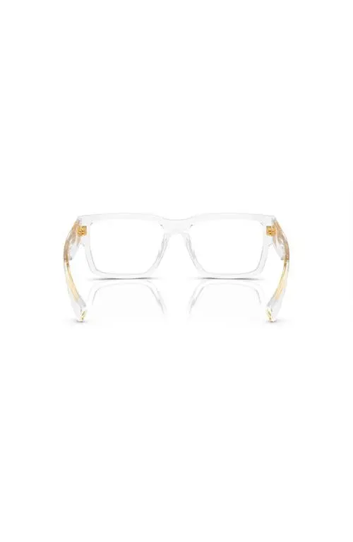 Miu Miu Rectangle Full Rim Optical Glasses - Transparent