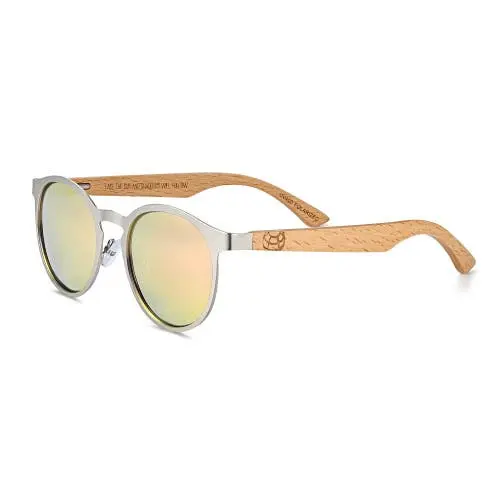 EARTH WOOD Positano Polarized Sunglasses - Zebra/brown
