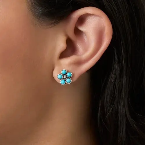 Jessica Simpson Western Turquoise Earring Set