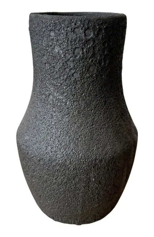 GINA DESANTIS CERAMICS Leda Crater Vase - Black