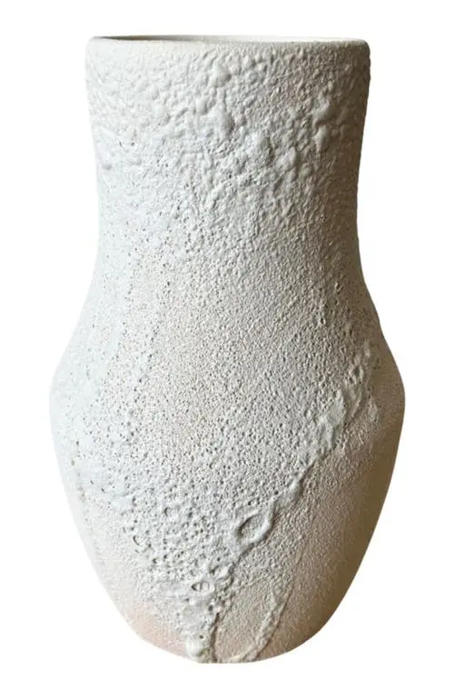 GINA DESANTIS CERAMICS Leda Crater Vase - White