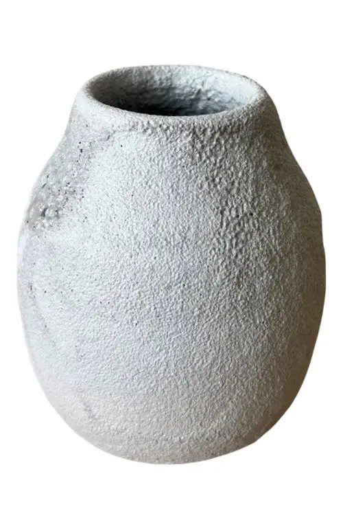 GINA DESANTIS CERAMICS Round Crater Vase - Grey