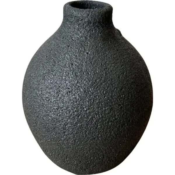 GINA DESANTIS CERAMICS Ara Crater Vase - Black