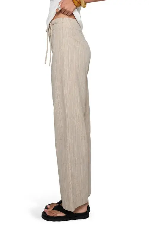 Princess Polly Rush Hours Tie Waist Flare Pants
