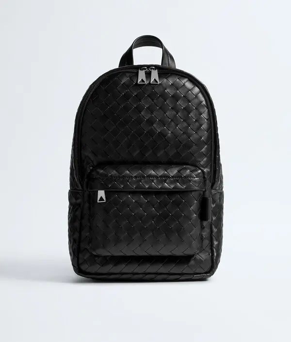 Bottega Veneta Small Intrecciato Backpack - Black
