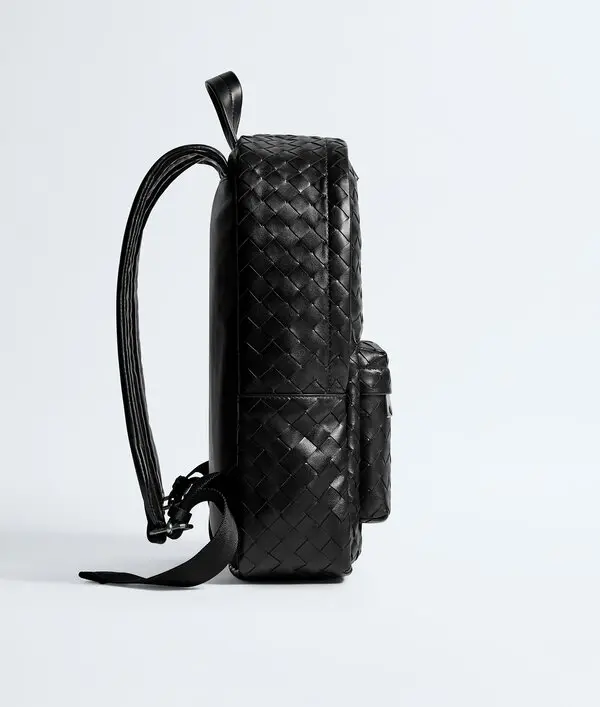 Bottega Veneta Small Intrecciato Backpack - Black
