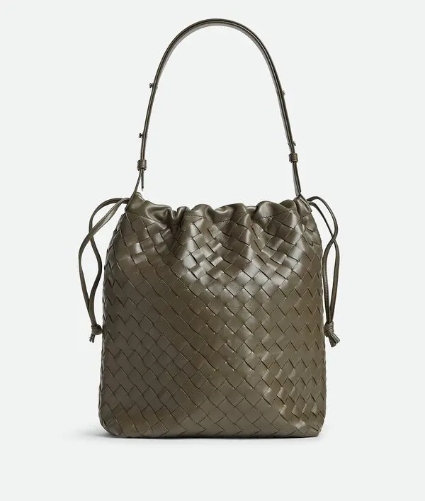 Bottega Veneta Intrecciato Biblioteca Bucket - Cypress