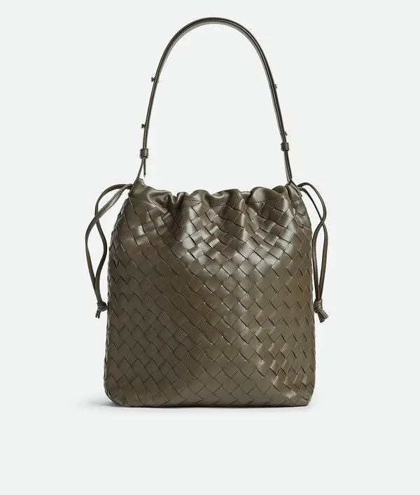 Bottega Veneta Intrecciato Biblioteca Bucket - Cypress