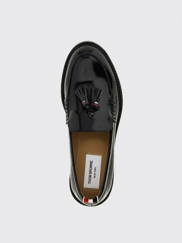 Thom Browne Leather Tassel Loafers - Black