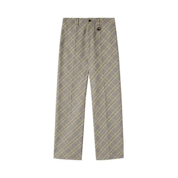 AMBUSH Check Wide Leg Trousers