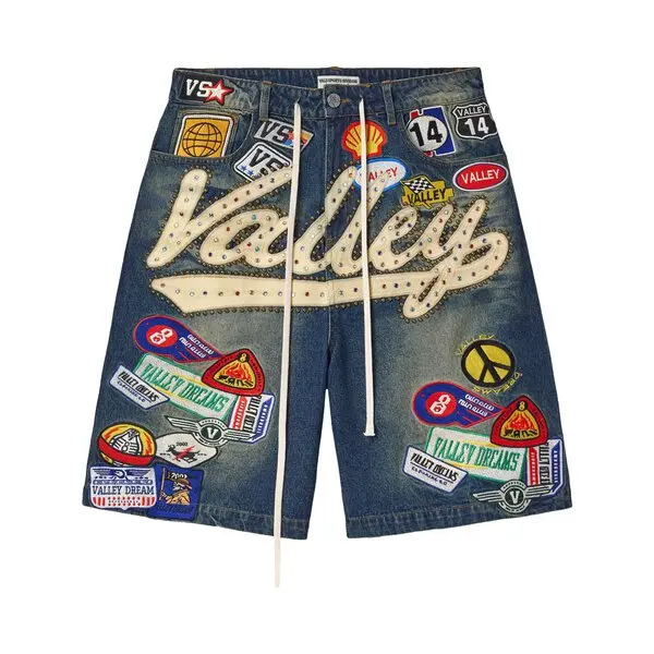 VALE FOREVER 1980s Jorts - Blue
