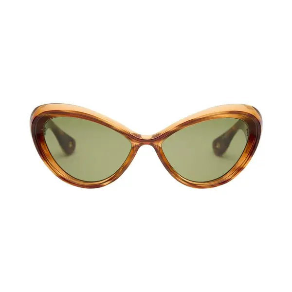 Jean Paul Gaultier Parisian Cat Sunglasses - Brown