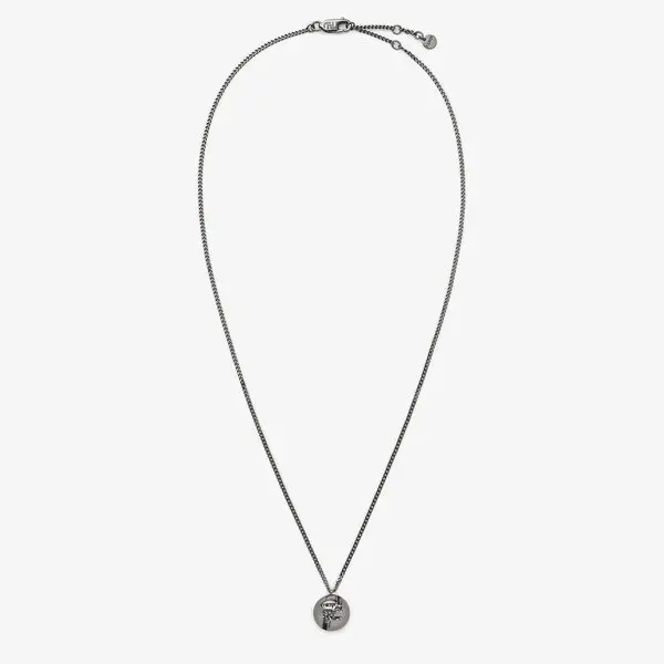 Fendi Sphera Pendant Necklace - Black
