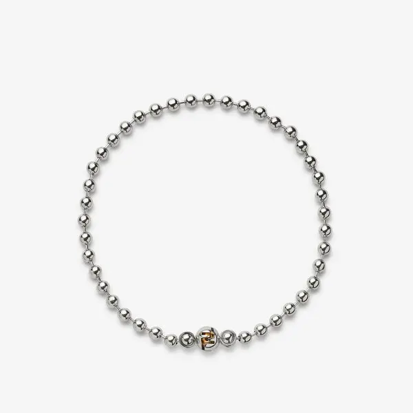 Fendi Sphera Necklace - Silver And Gold