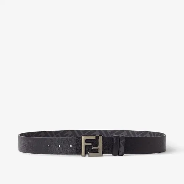Fendi Squared Ff Belt - Black