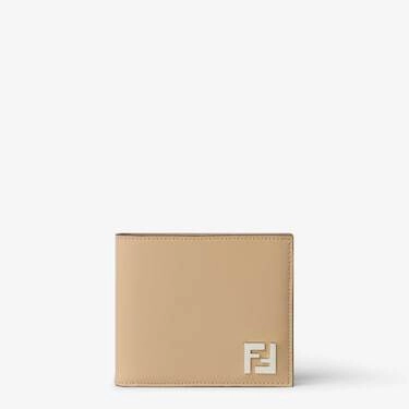 Fendi Squared Ff Wallet - Beige