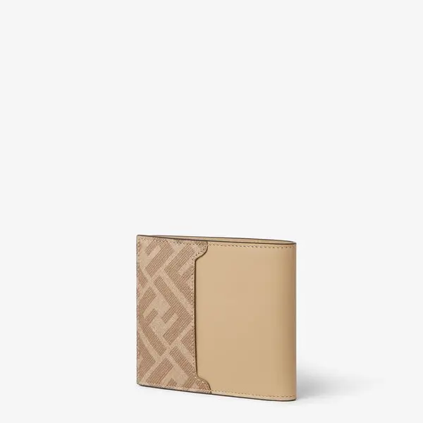 Fendi Squared Ff Wallet - Beige