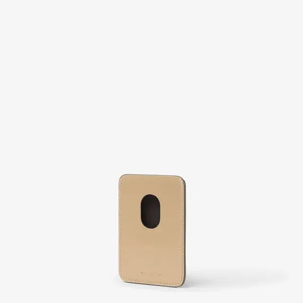 Fendi Ff Squared Magsafe Card Holder - Beige