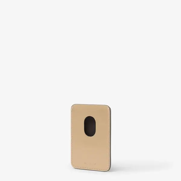 Fendi Ff Squared Magsafe Card Holder - Beige